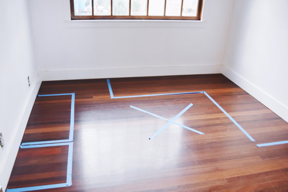 Taping Off My New Cafe Space - Tips for Planning Furniture Layout